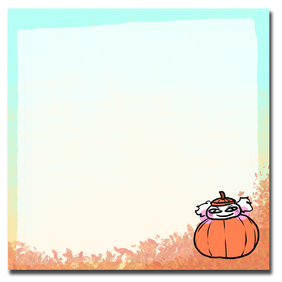 Fall Pumpkin Magnetic Memo Pad – Lee Strawberry